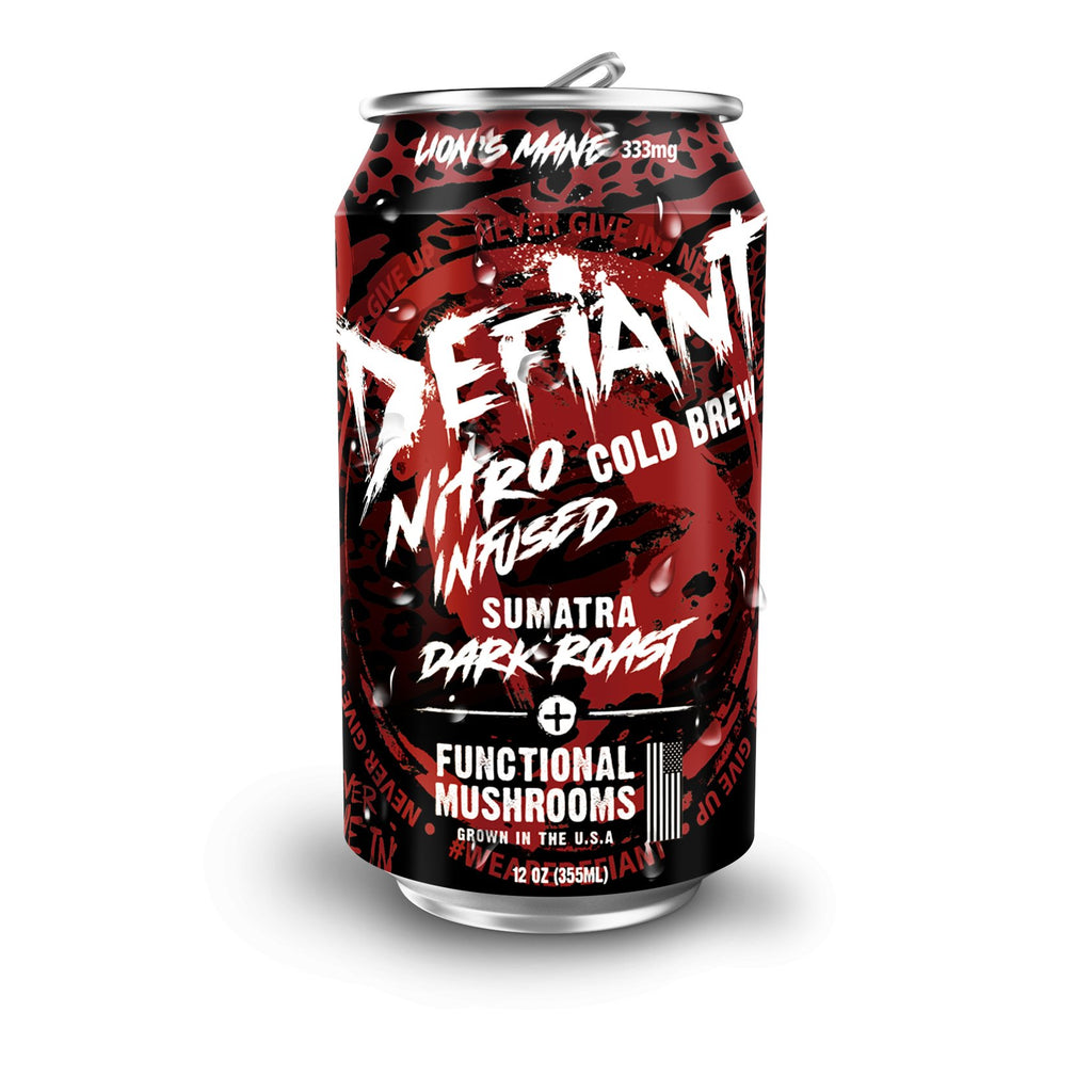 Defiant Nitro Infused Refrigerated Sumatra Cold Brew with Functional M ...